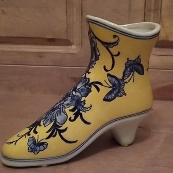 None | Accents | Victorian Style Porcelain Decorative Boot | Poshmark